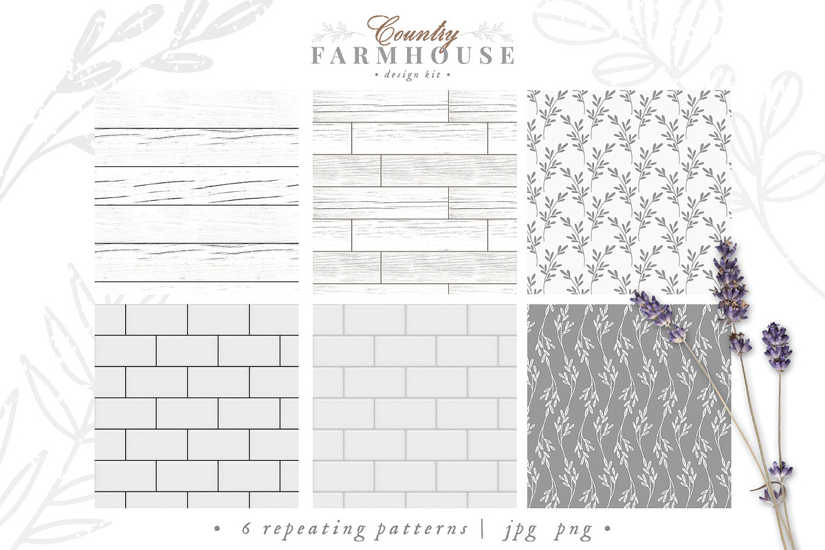 Country Farmhouse Design Kit, a Graphic by Eclectic Anthology