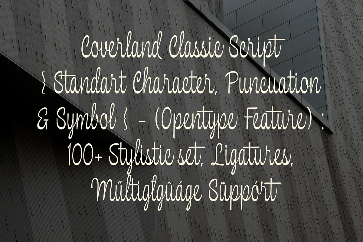 ED Coverland - Classic Script Font | Creative Market