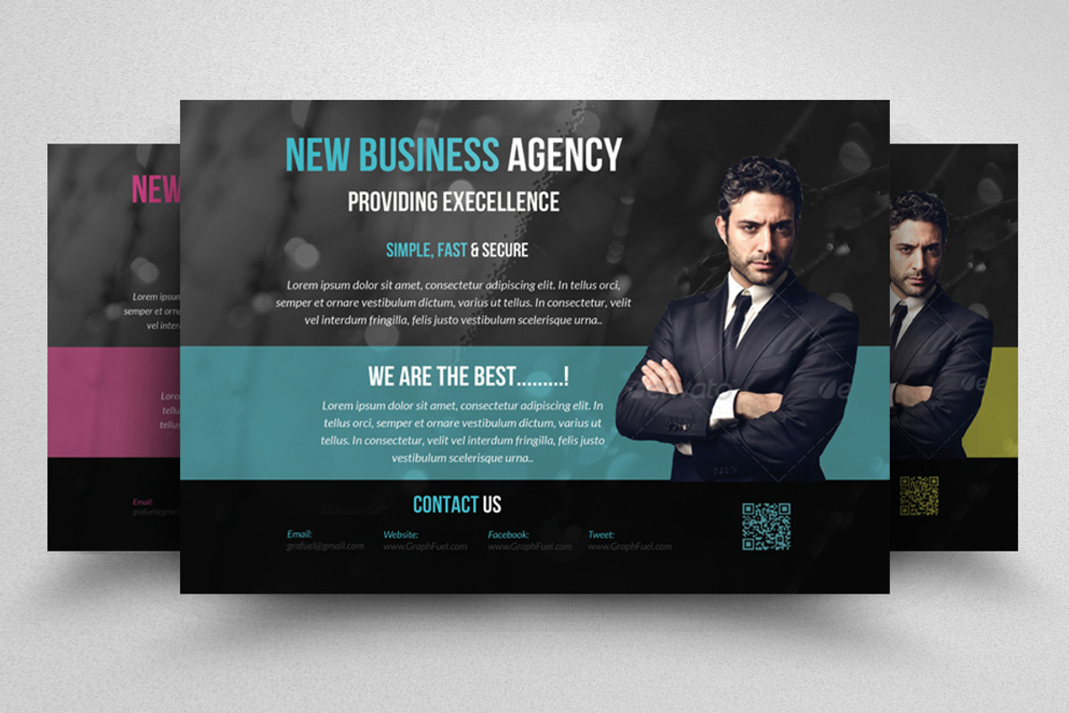 Business Horizontal Flyer Template, a Flyer Template by Psd Templates