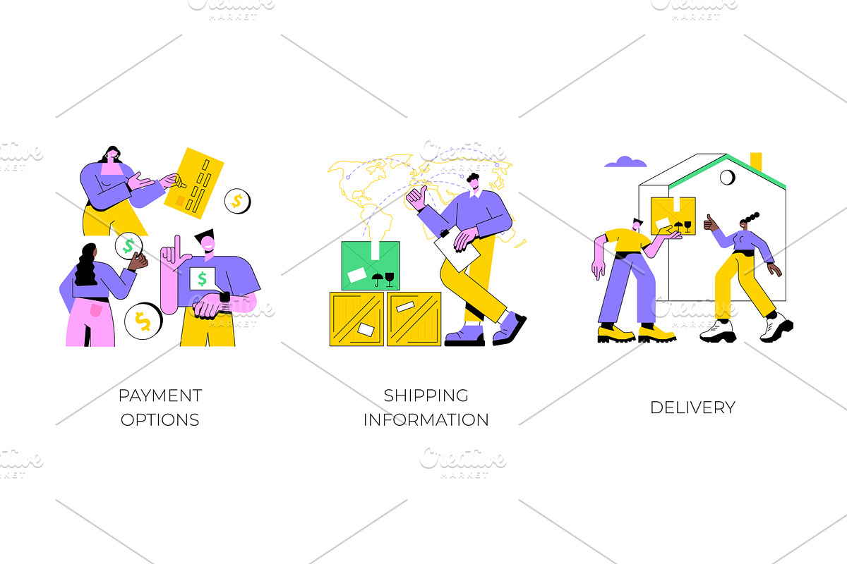 E-commerce website order processing, an Illustration by Visual Generation