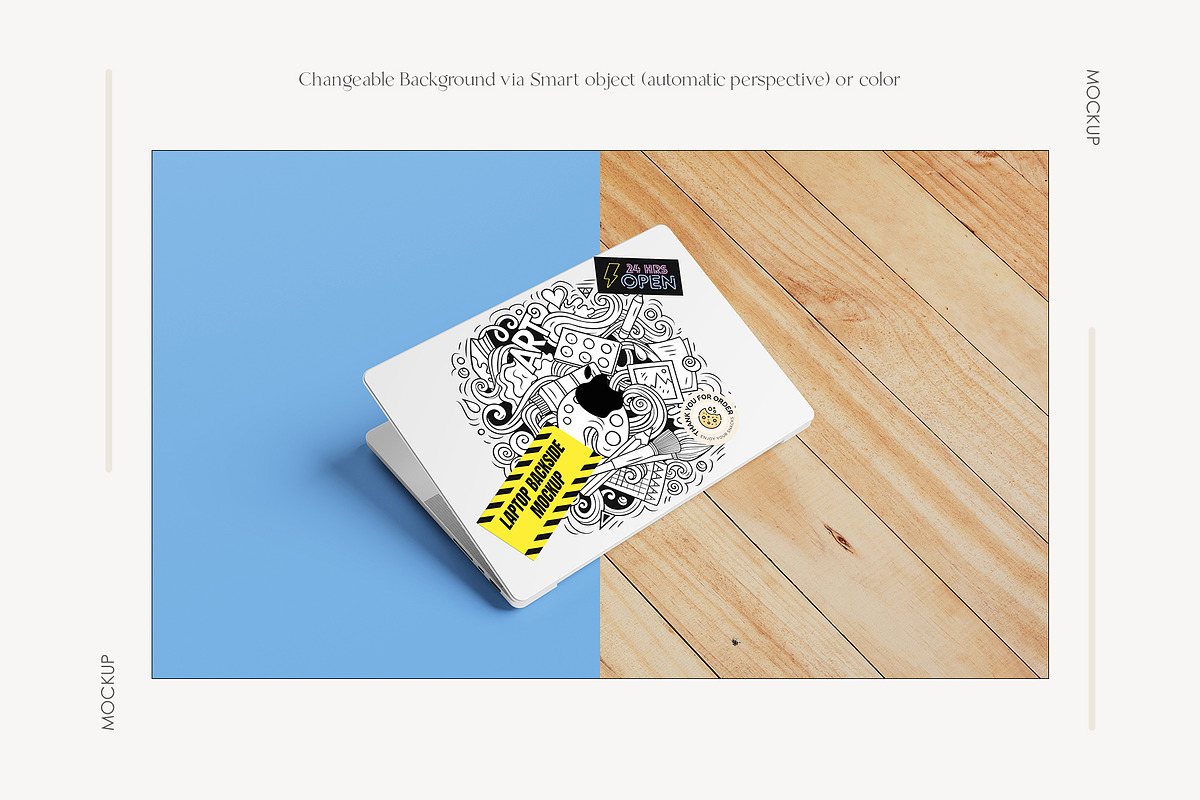 Laptop Backside Mockup, a Device Mockup by Momogi