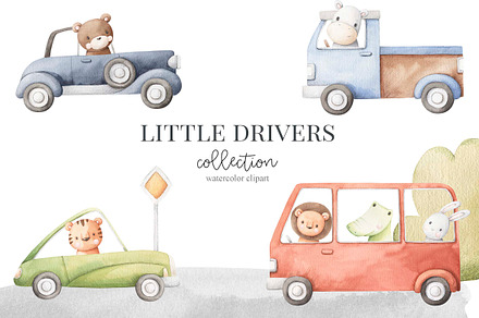 15 PNG Cute Drivers, an Animal Illustration by Lembrik's Artworks