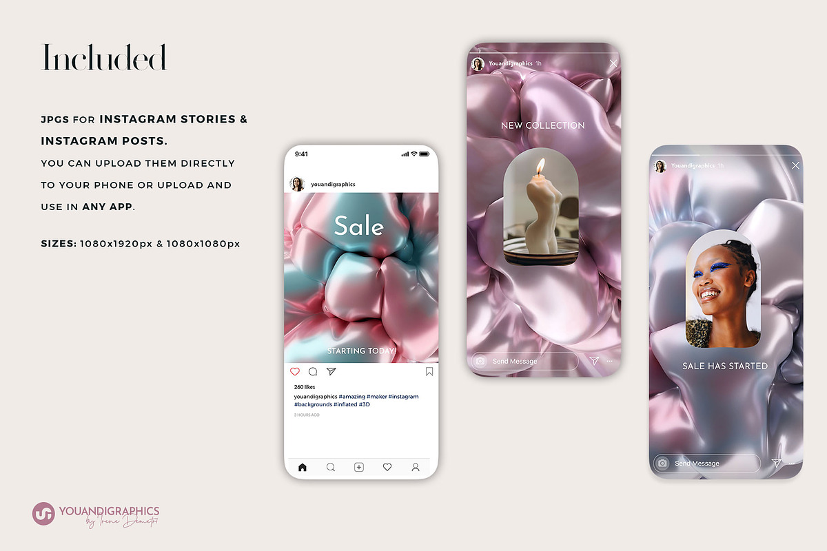 Abstract Inflated 3D Objects, an Object Graphic by Youandigraphics ...