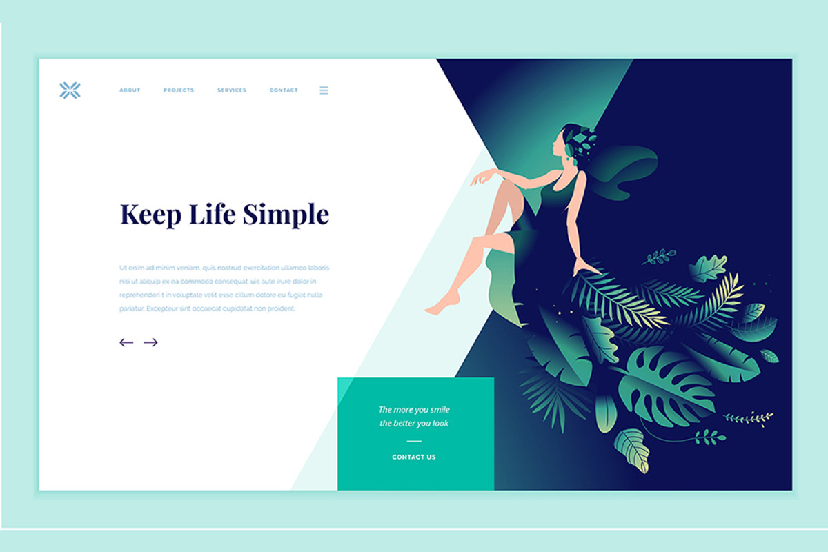 Beauty Web Page Design Template, a Templates & Theme by PureSolution ...