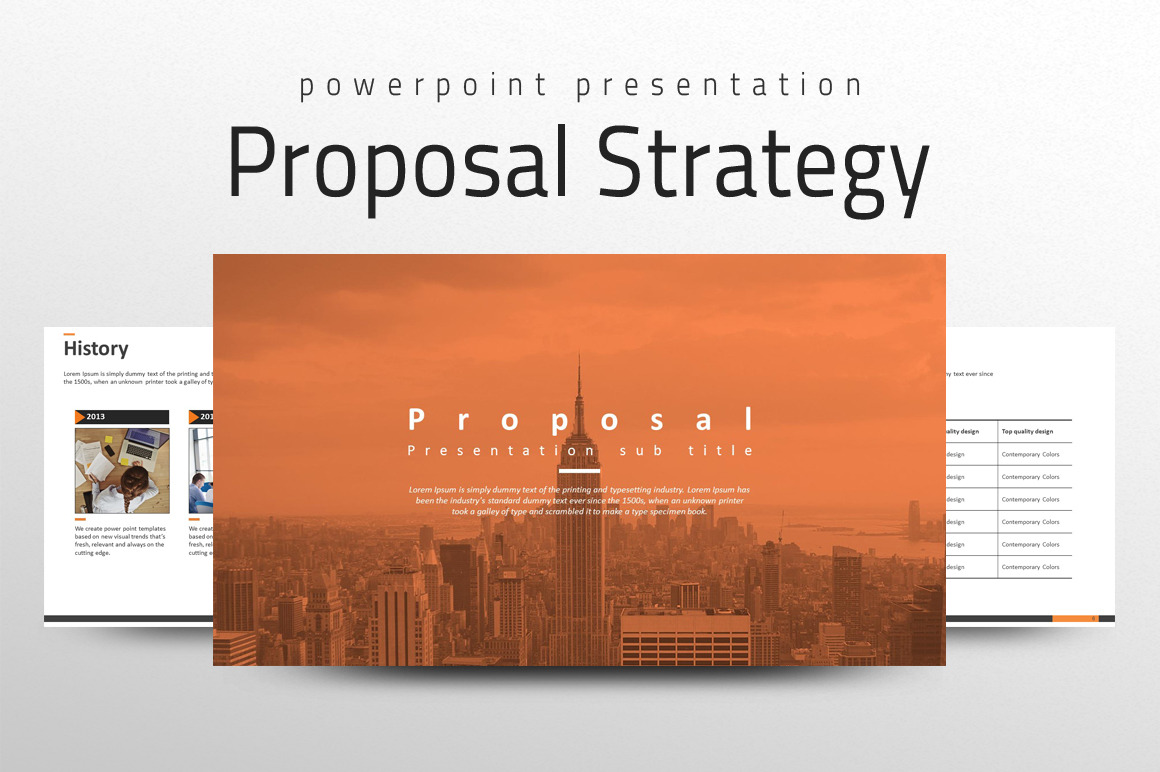 Proposal PowerPoint Strategy, a Presentation Template by GoodPello