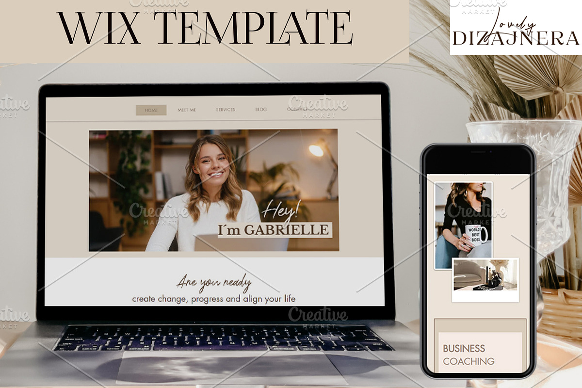 Wix Website Coach and Blogger | Creative Market