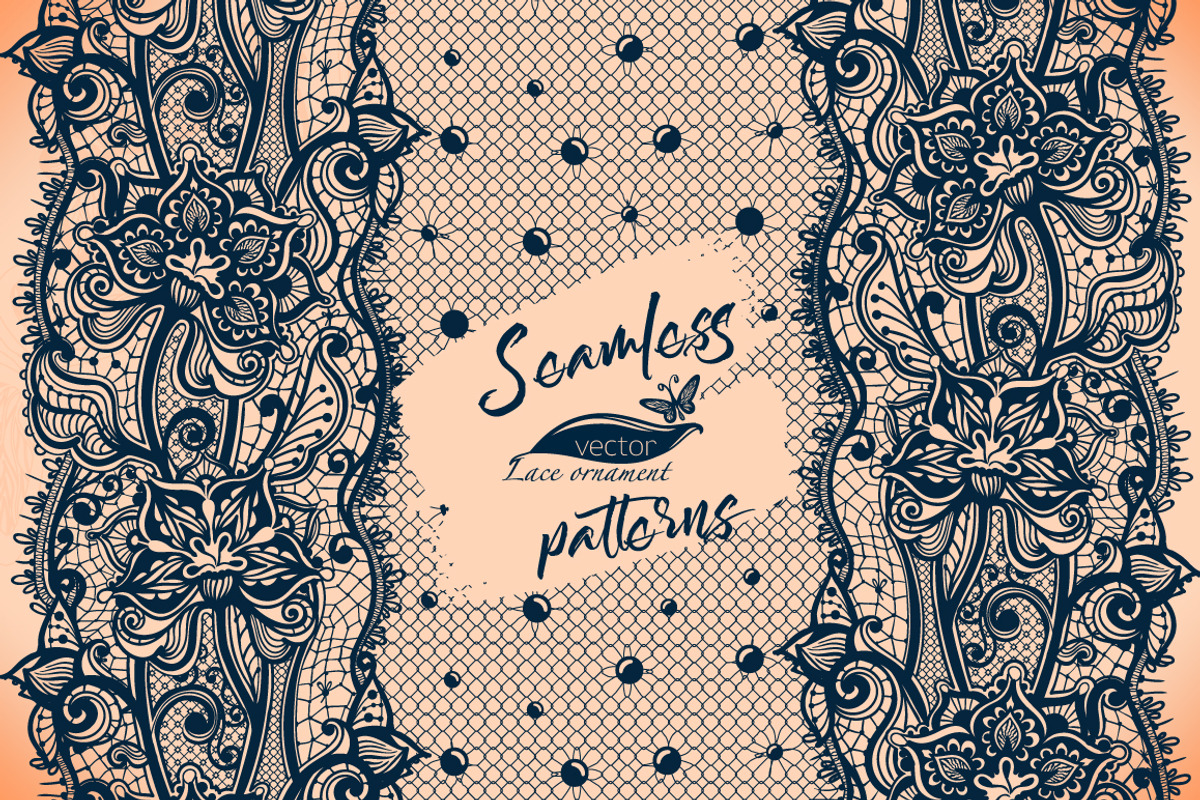 Lace patterns, a Pattern Graphic by Vikpit