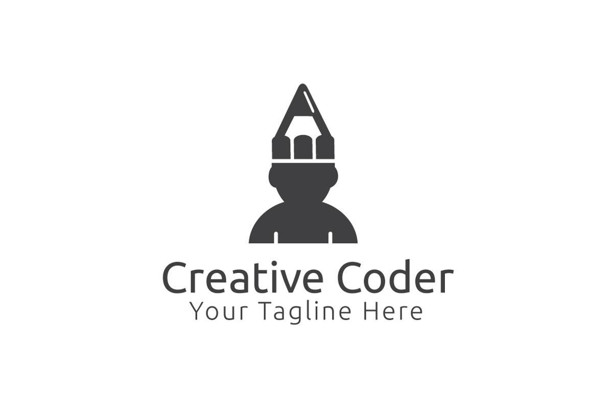 Creative Coder Logo Template, a Branding & Logo Template by Logo20