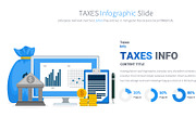 TAXES PowerPoint Infographics Slides, a Presentation Template by Pulsecolor