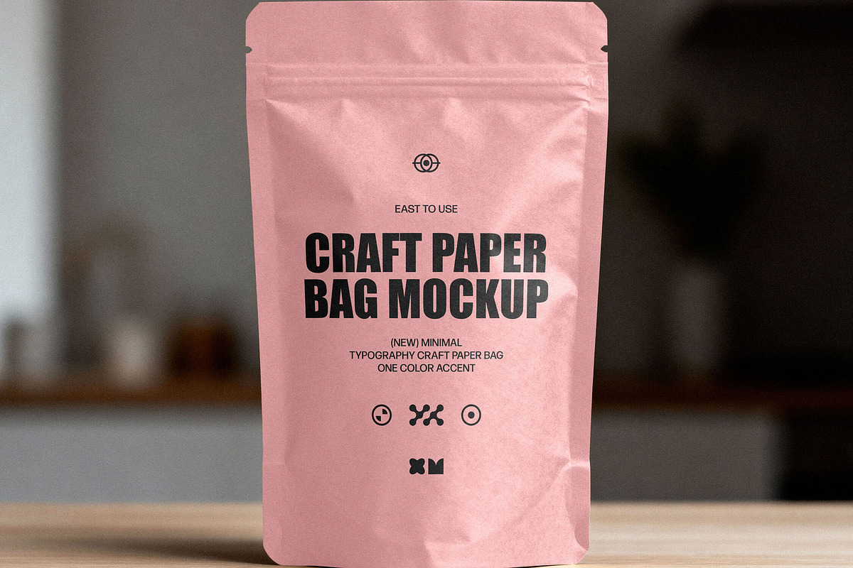 Craft Paper Bag Mockup, a Packaging Mockup by Design Squad