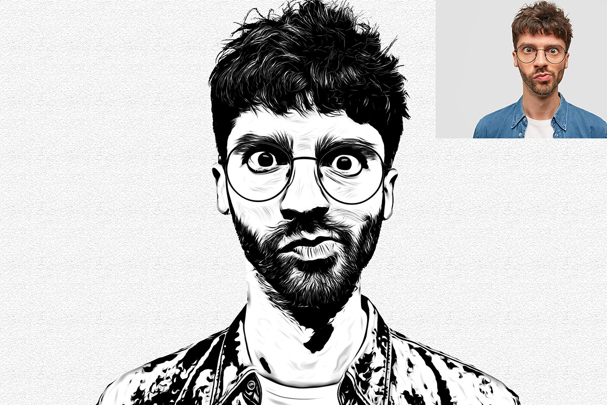 Pro Vector Art Photoshop Action, an Action Add-On by Studio Retouch ...