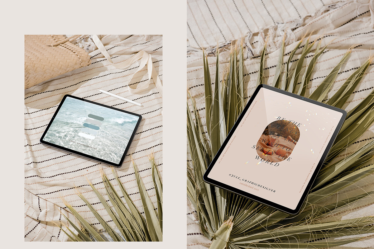 Ipad Pro Neutral Tropical Mockups, an iPad Mockup by Neutral Mockups