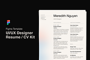 Figma UX/UI Resume Template