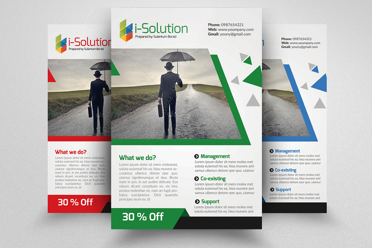 Finance Provider Business Flyer, a Flyer Template by Psd Templates
