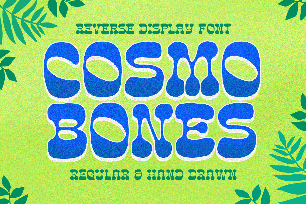 Cosmo Bones - Reverse Display Font, a Font by Letterhend Studio