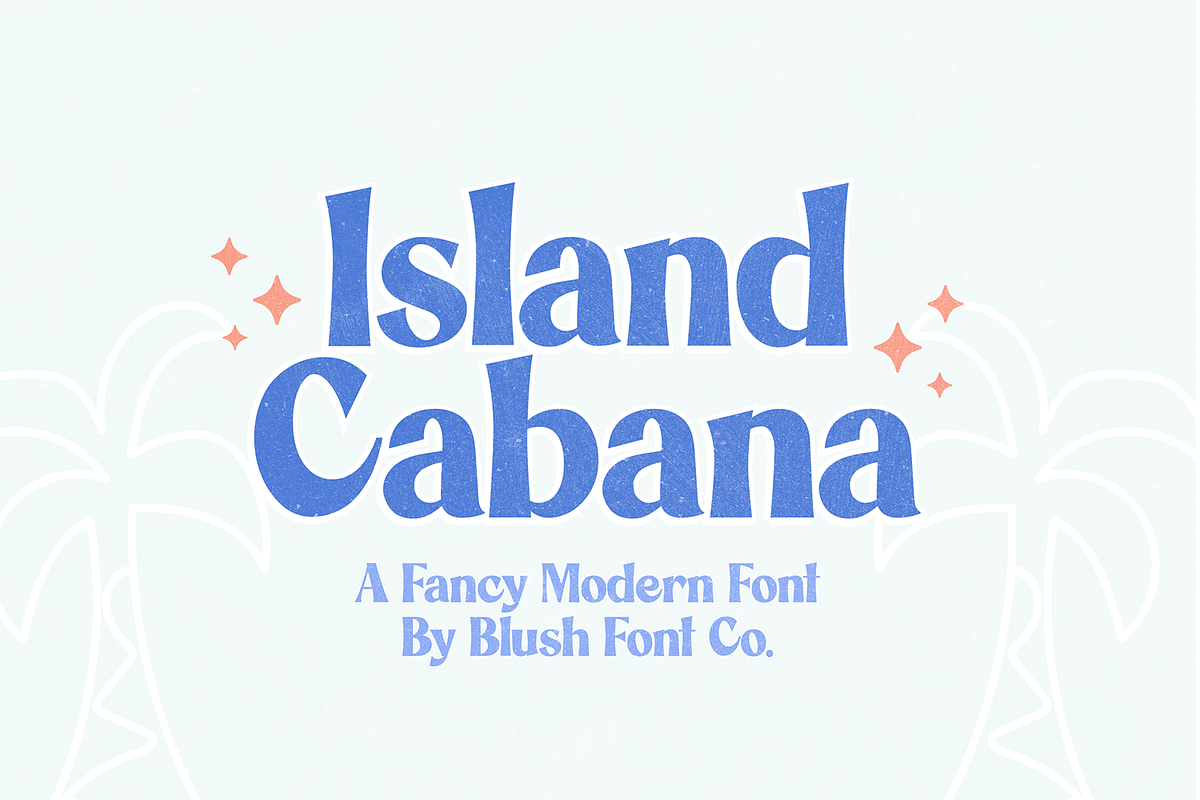 ISLAND CABANA Fancy Modern Font, a Serif Font by Blush Font Co.