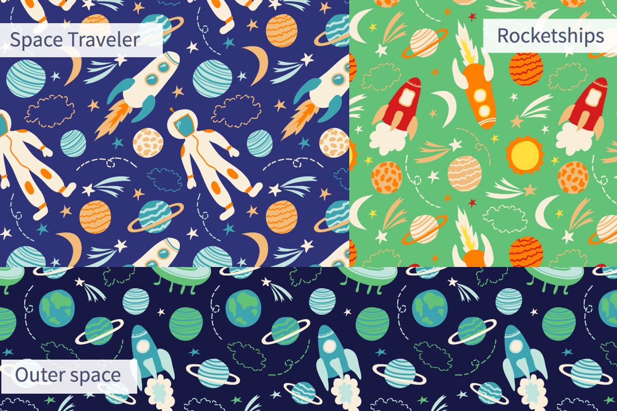 Boy Seamless Patterns Vector Set, a Pattern Graphic by LarysaZabrotskaya