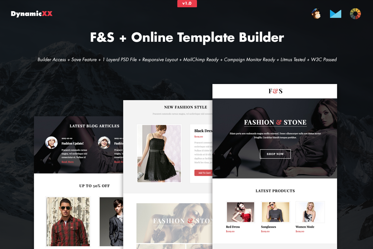 F&S + Online Template Builder, an Email Template by DynamicXX