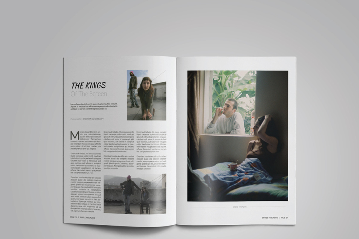 Simple Magazine Template, a Magazine Template by Alhaytar