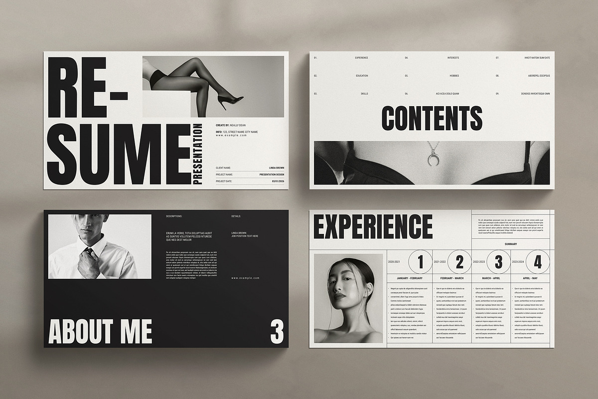 CV Presentation Design Template, a Presentation Template by TemplatesForest