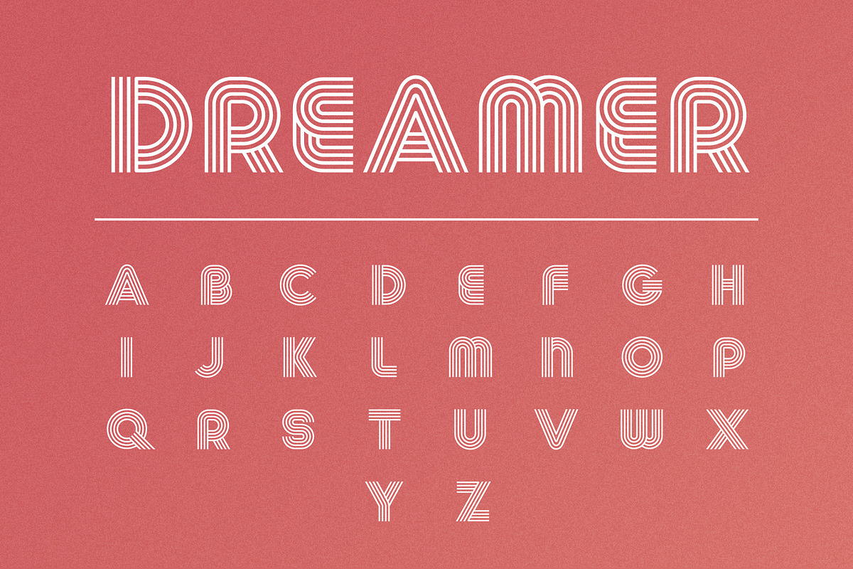 Summer 0f 76 - Multi-Line Font, a Font by Darumo Shop