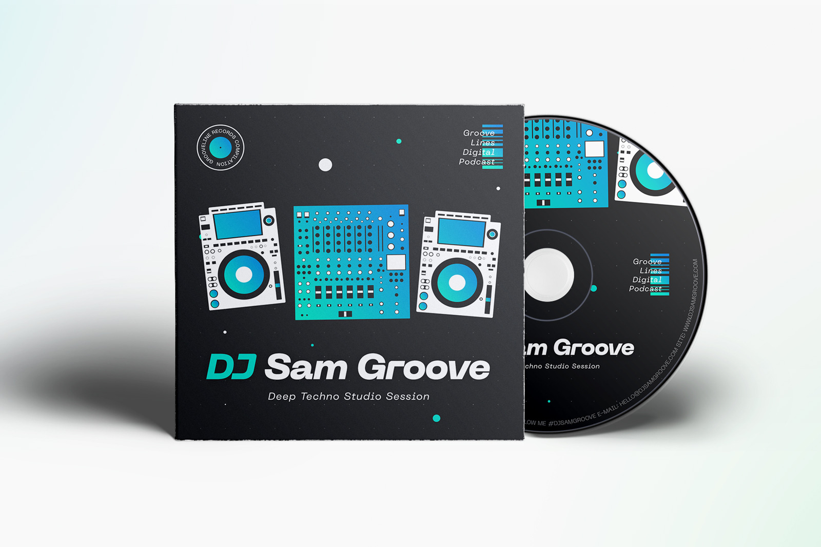 DJ Mix Music Cover Artwork Template