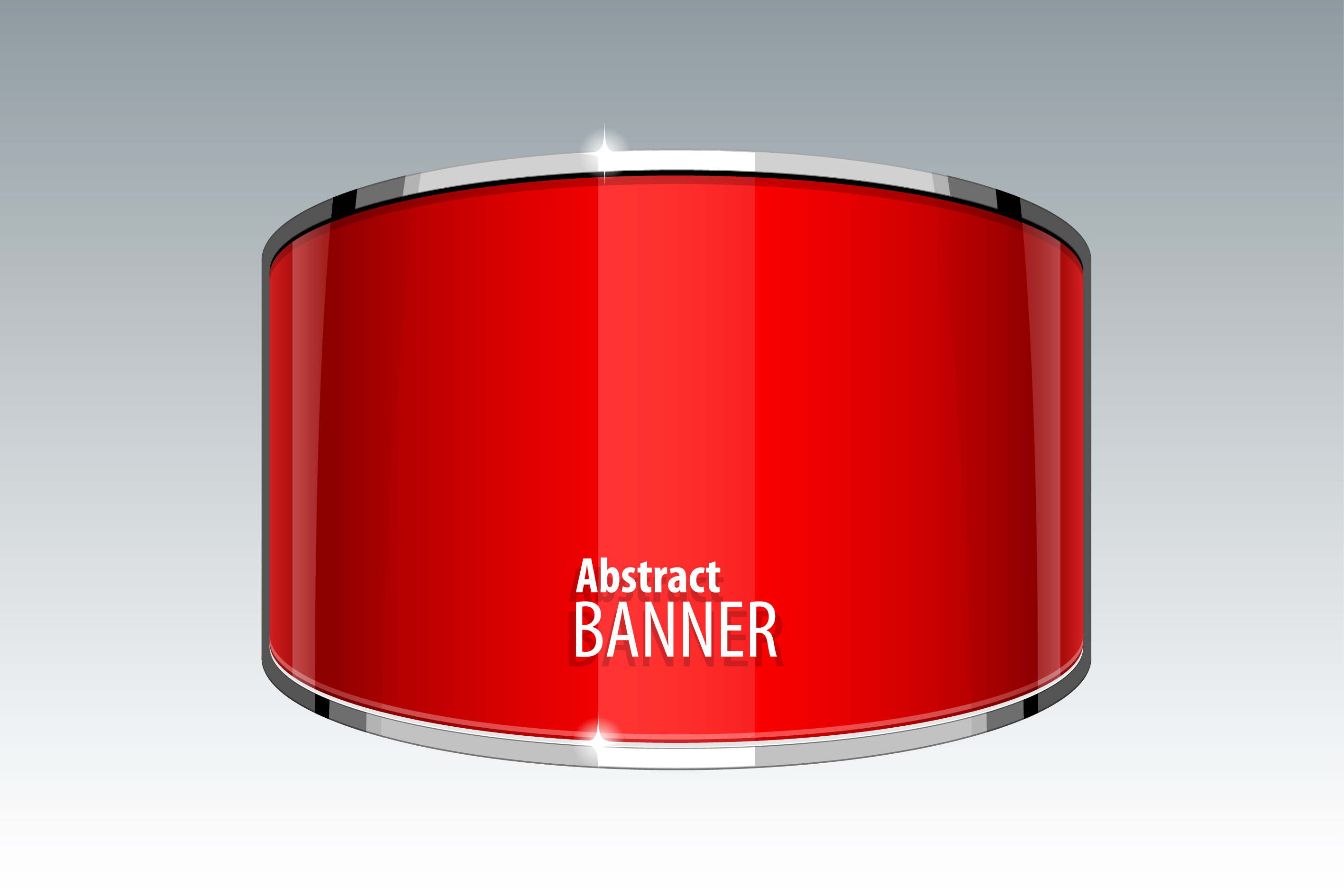 Shiny gloss red banner | Decorative Illustrations ~ Creative Market