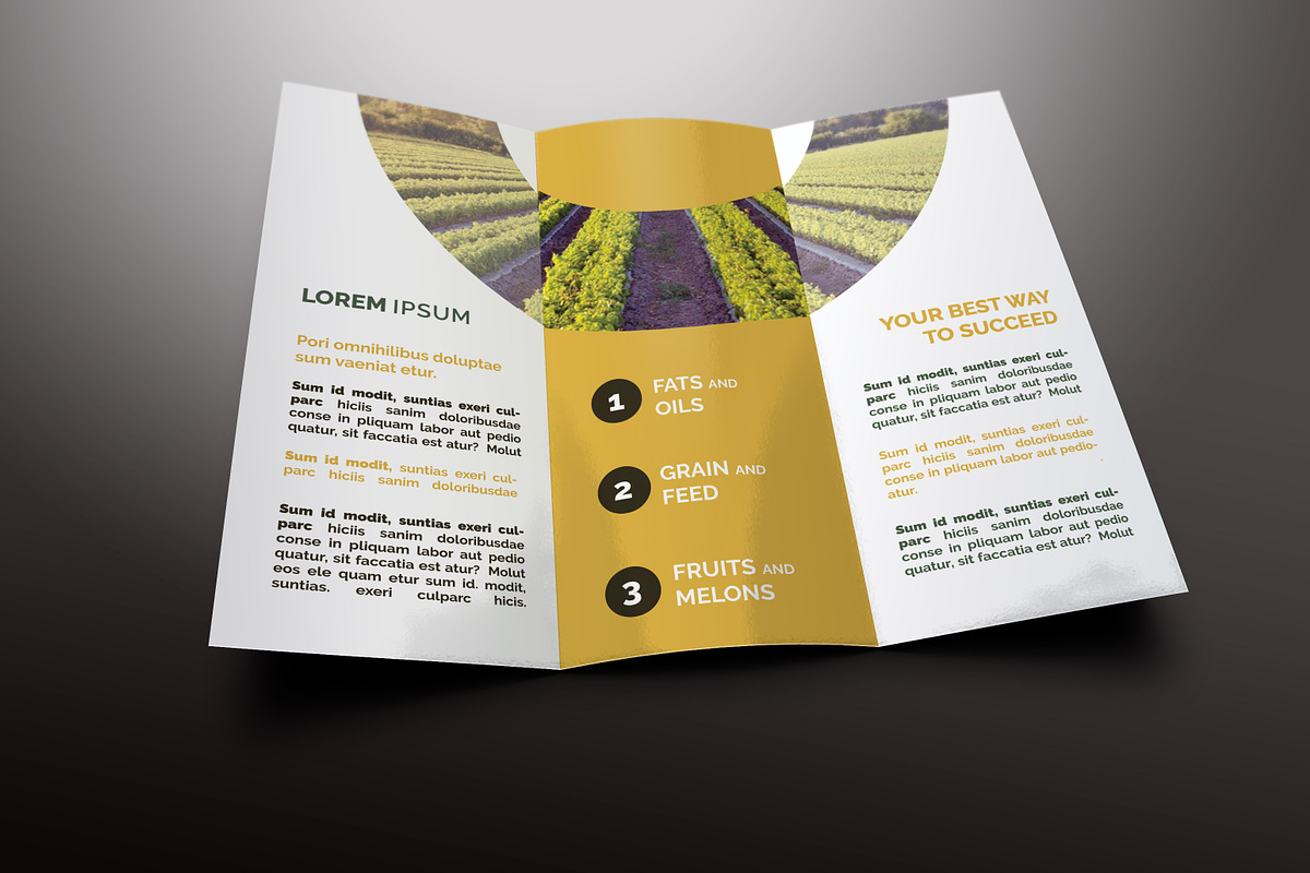 Agriculture Tri-fold Brochures, a Brochure Template by Creatricks