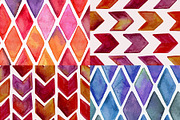 Seamless Watercolor Patterns, a Pattern Graphic by alexmakarova