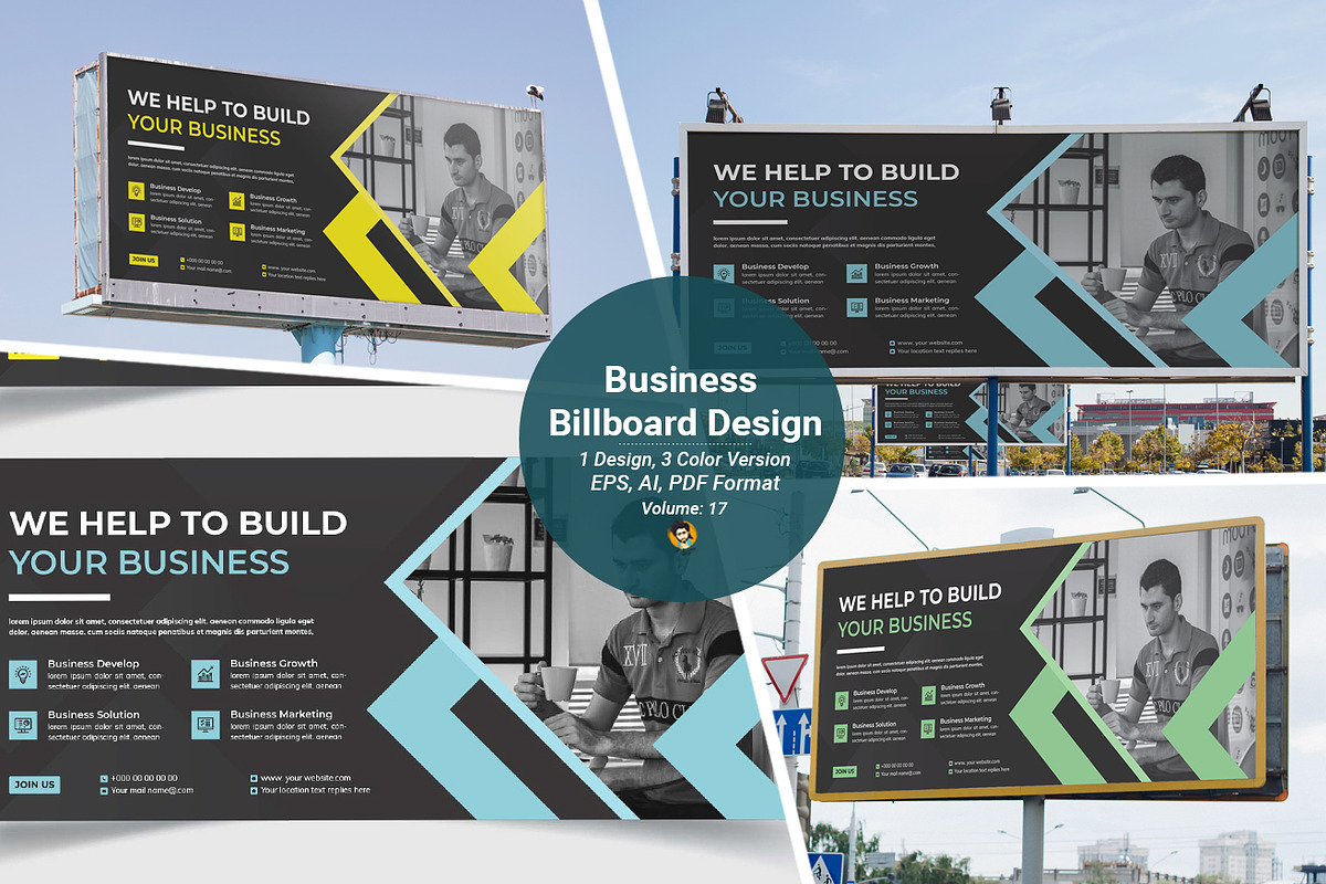 Corporate Business Billboard Design, a Flyer Template by MRI STUDIO ...