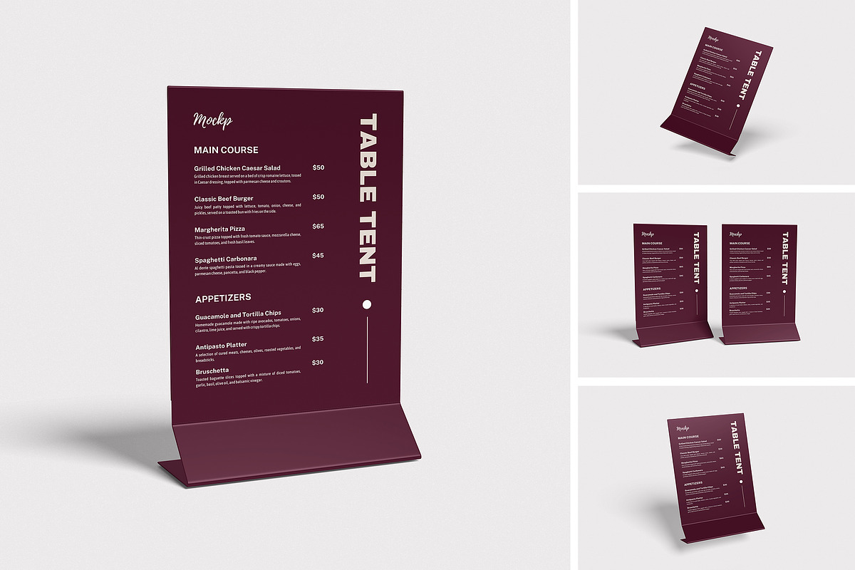 High Quality Table Tent Mockup, an Advertising Mockup by swsi-studio