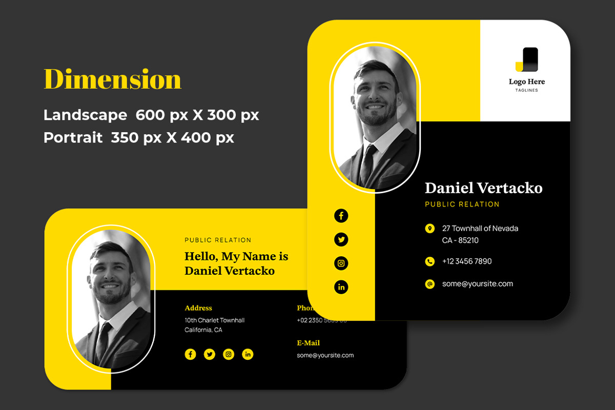 Public Relation Email Signature, an Email Template by Rahardi Creative