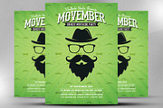 Movember Flyer Template, a Flyer Template by Madhabi Studio