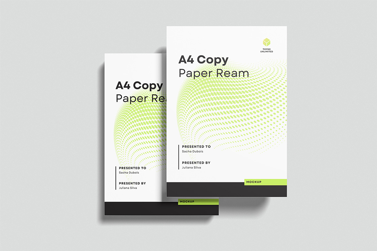 A4 Copy Paper Ream Mockup, a Books & Magazine Mockup by Twins_studio926