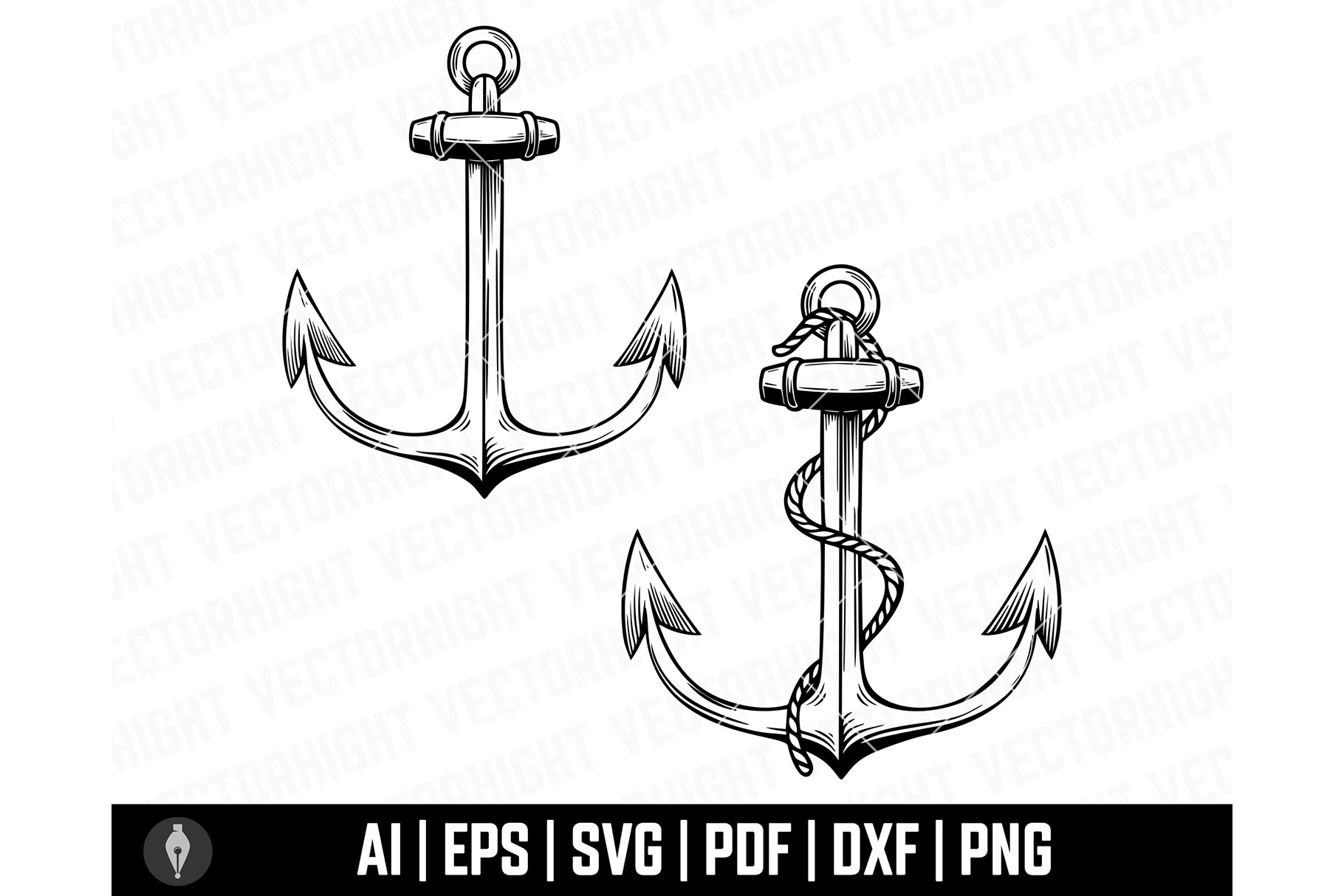 Anchor, Anchor Svg, Dxf, Ai, Eps, an Illustration by Vectorhight
