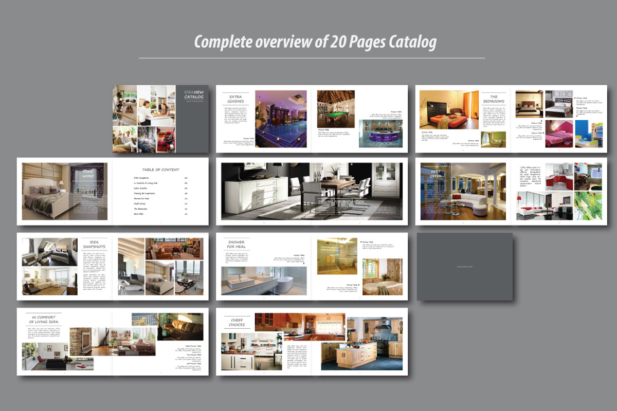 Idea Catalog Template, a Brochure Template by voryu