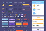Flat UI Web Kit, an UI Kit Template by 2dvillShop