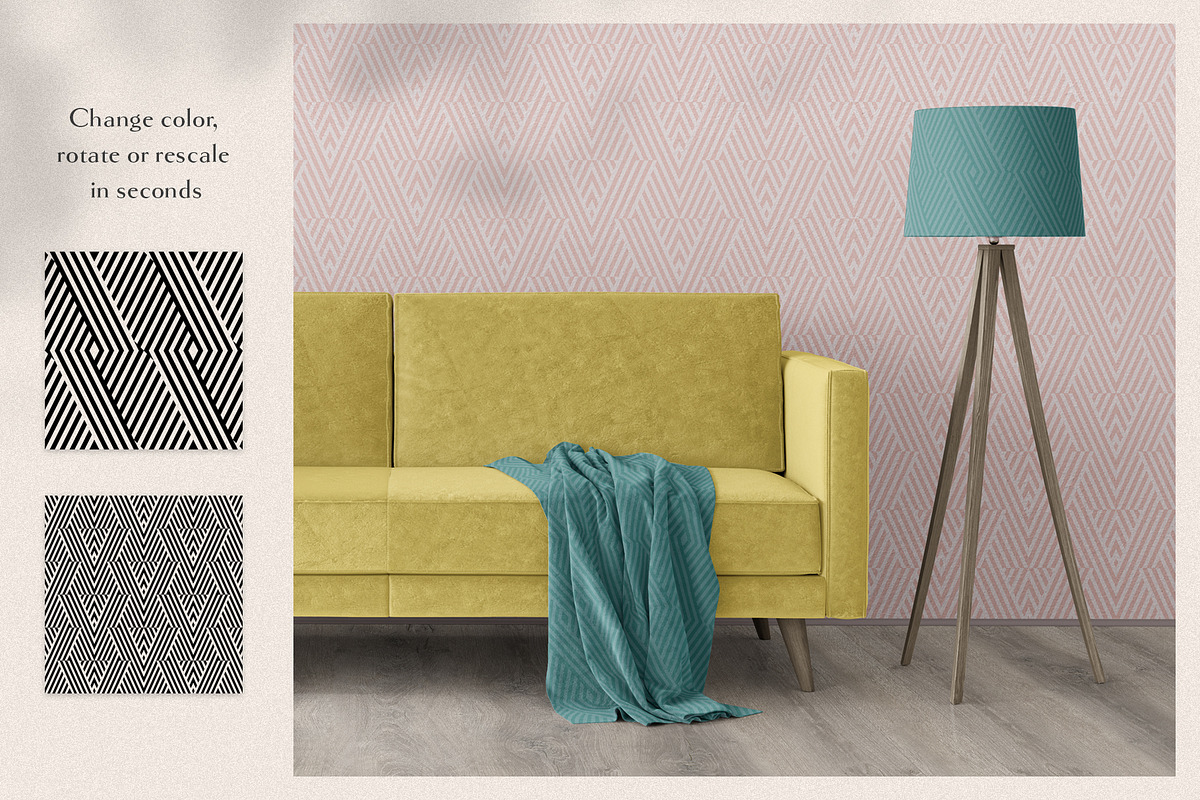 32 RETRO LINE GEOMETRY patterns