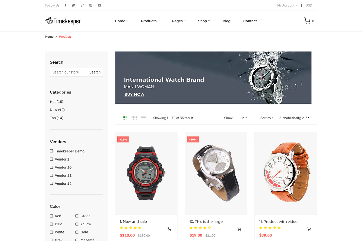 Watch Store Shopify Theme, a Shopify Template by HasThemes