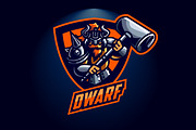 Dwarf Esports Logo, a Branding & Logo Template by Suhandi