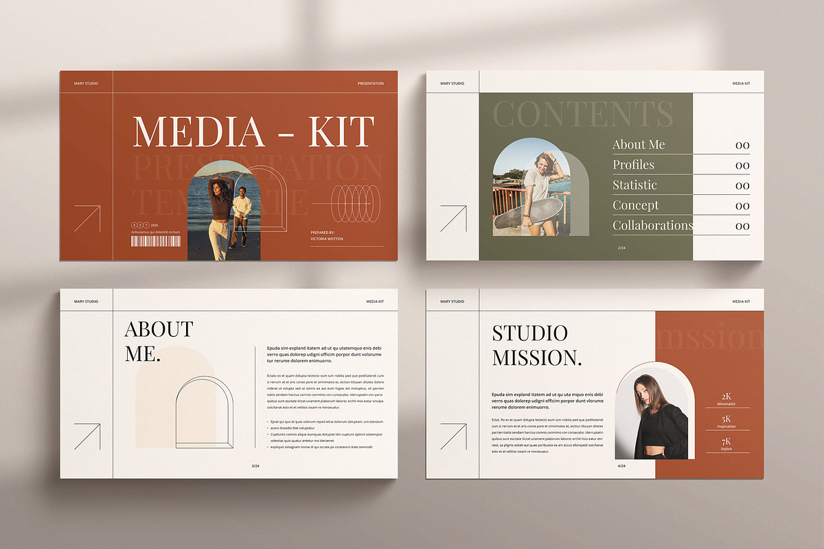 Media Kit Presentation Design Layout, a Presentation Template by ...