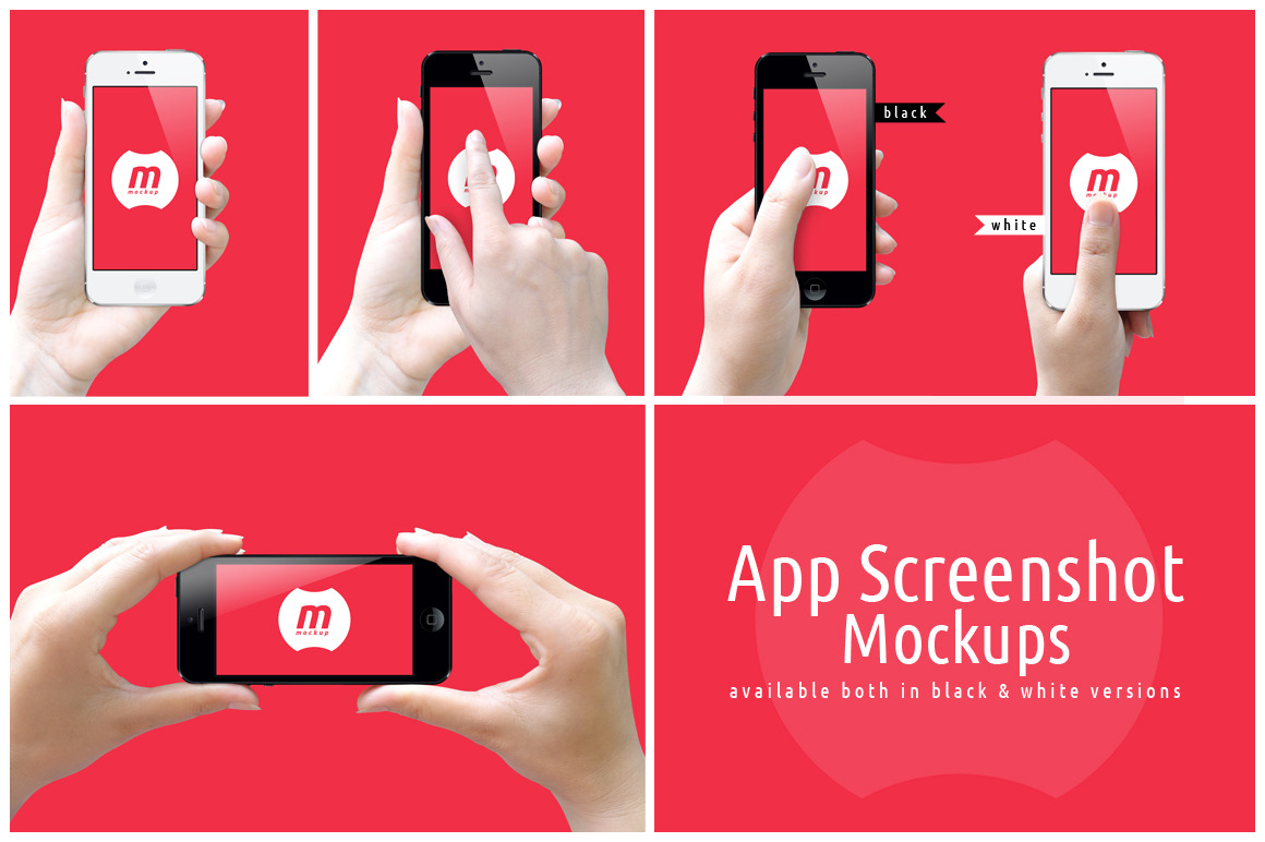 App Screenshot Mockups V1, an iPhone Mockup by ydlabs