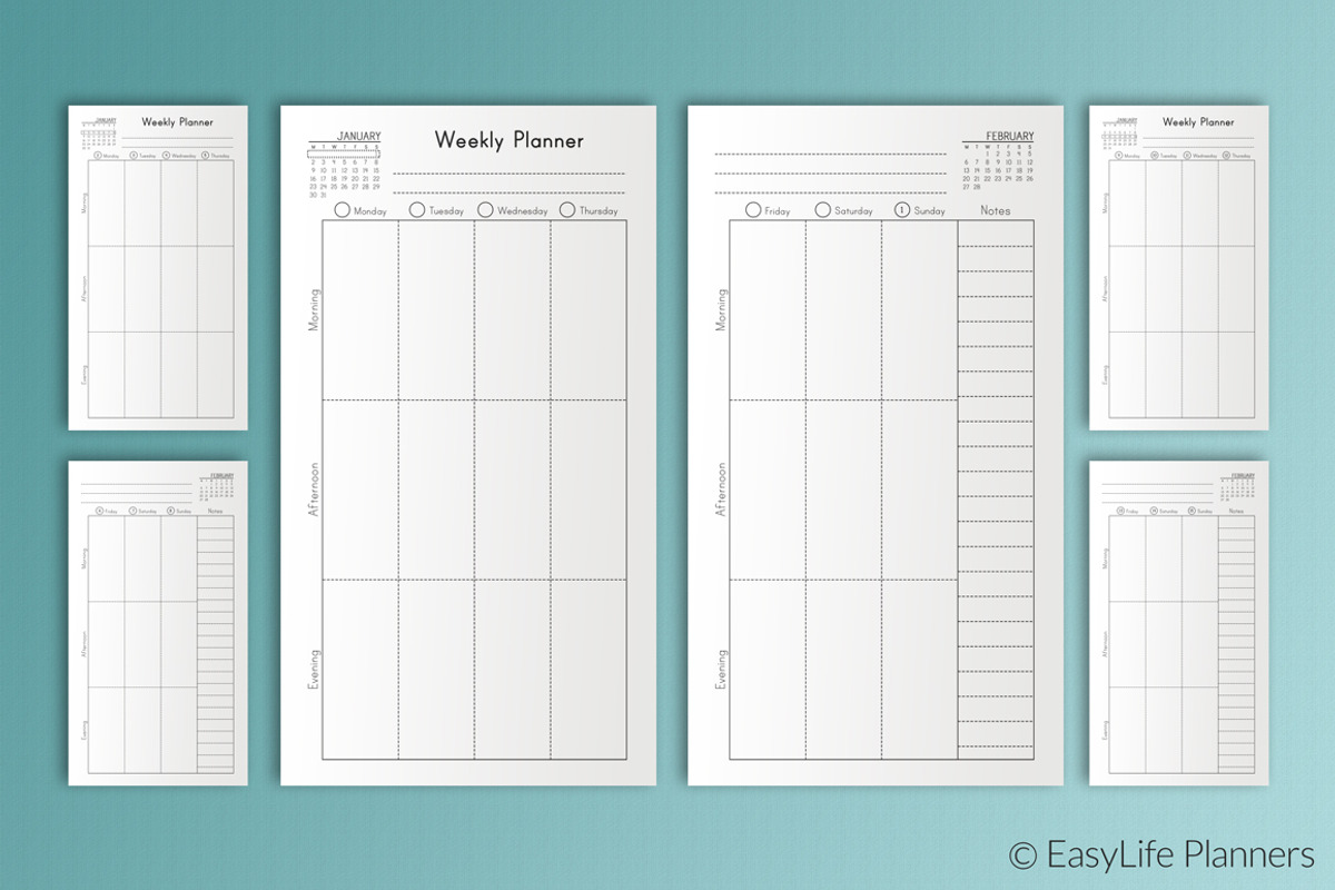 2017 Planner Personal Size Inserts, a Stationery Template by ...