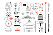 Wedding vector pack, an Illustration by Lera Efremova