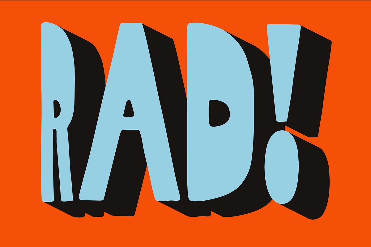 Oddball-Mixed! A Hand-lettered Font