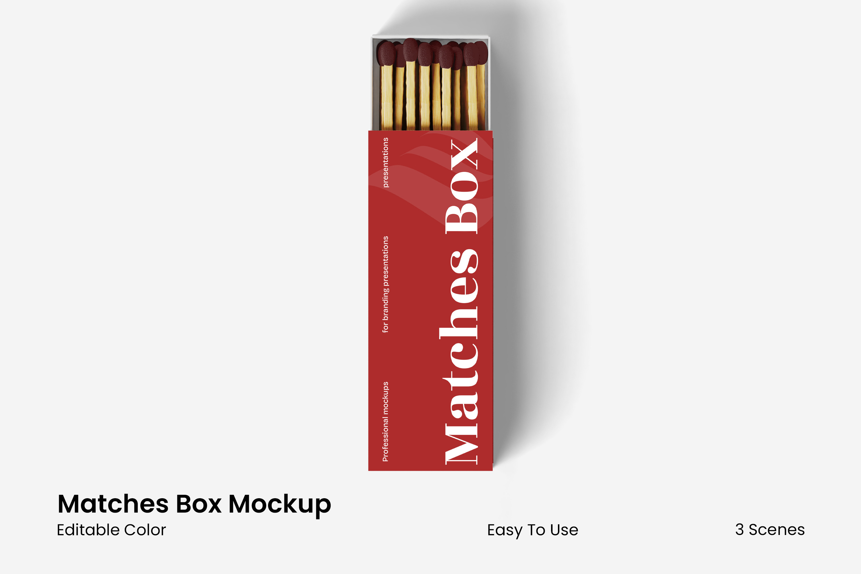 Matches Box Mockup, a Packaging Mockup by Unerispace