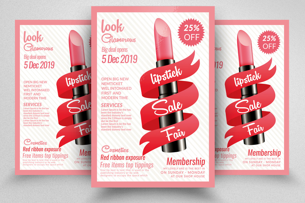 Beauty Cosmetics Product Flyer, a Flyer Template by Business Flyers