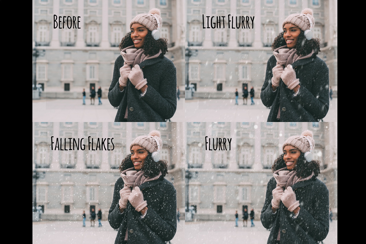 Realistic falling snow overlays, an Object Graphic by Paper Farms