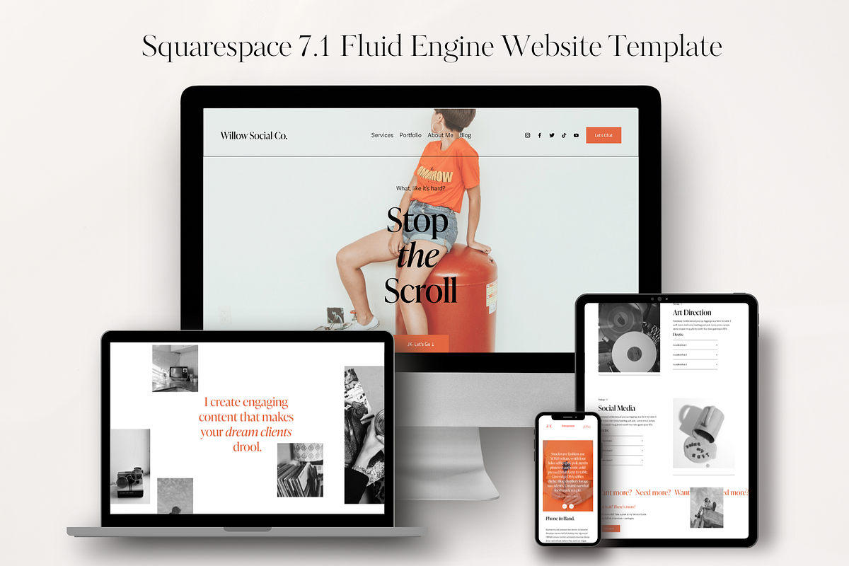 Squarespace 7.1 Website Template
