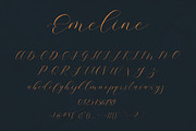 Emeline Script Font, a Script Font by Deeezy